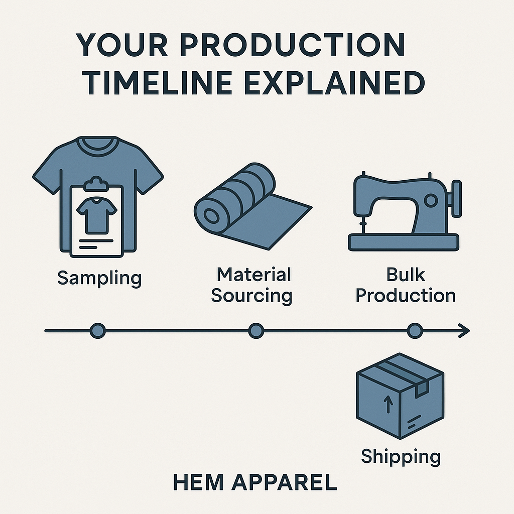 Your Production Timeline Explained: From Sample to Shipment – hemapparelvn