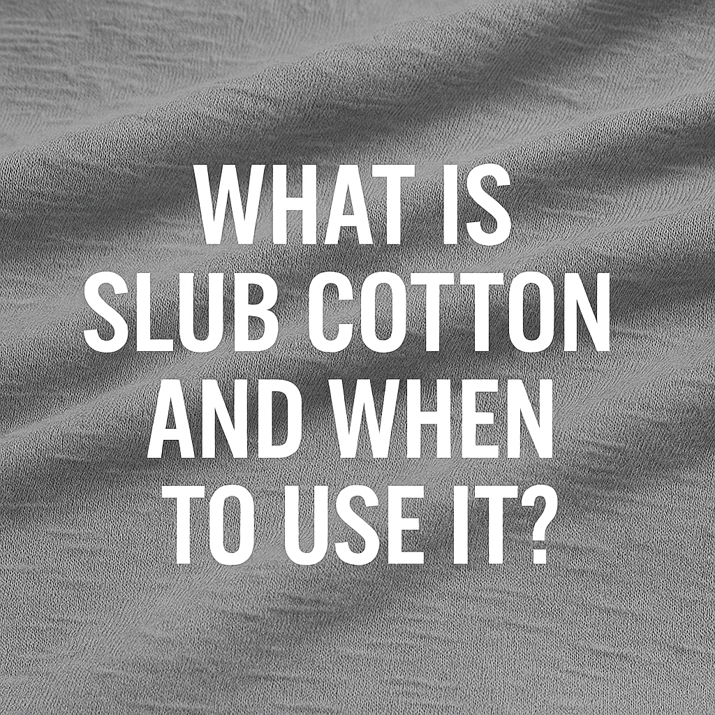 What is Slub Cotton and When to Use It? – hemapparelvn
